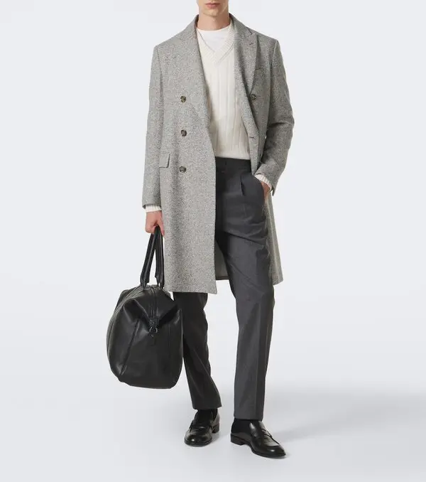 LARDINI Wool And Cashmere Slim Pants