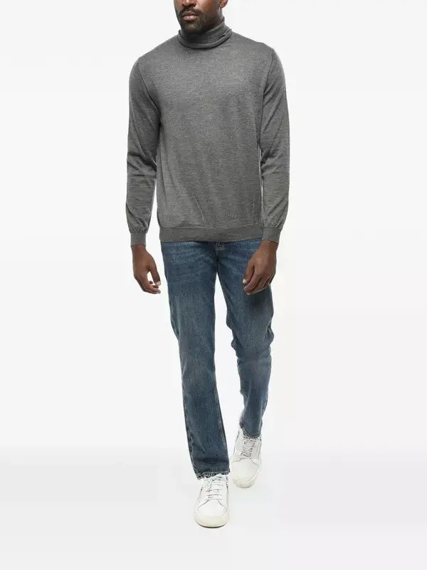 Malo Turtleneck Sweater - Grey