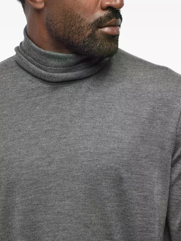 Malo Turtleneck Sweater - Grey