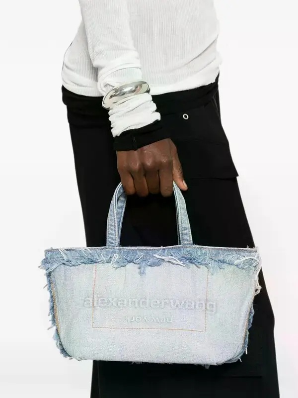 Alexander Wang Small Denim Tote Bag - Blue