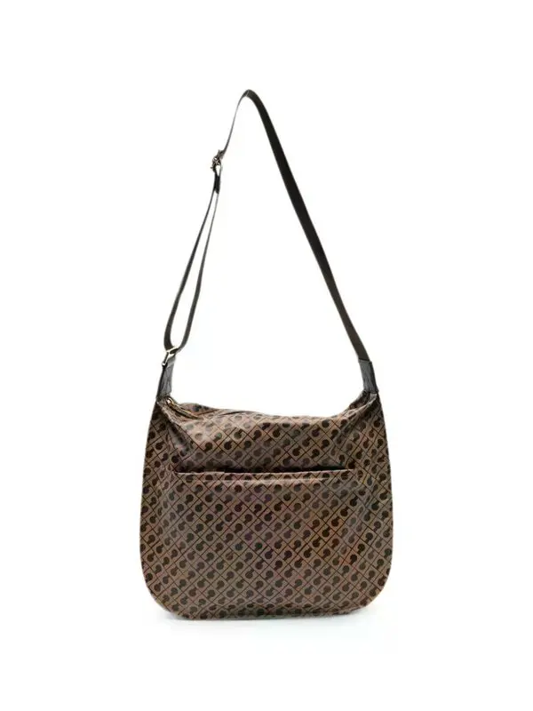 GHERARDINI Monogram-print Shoulder Bag - Brown