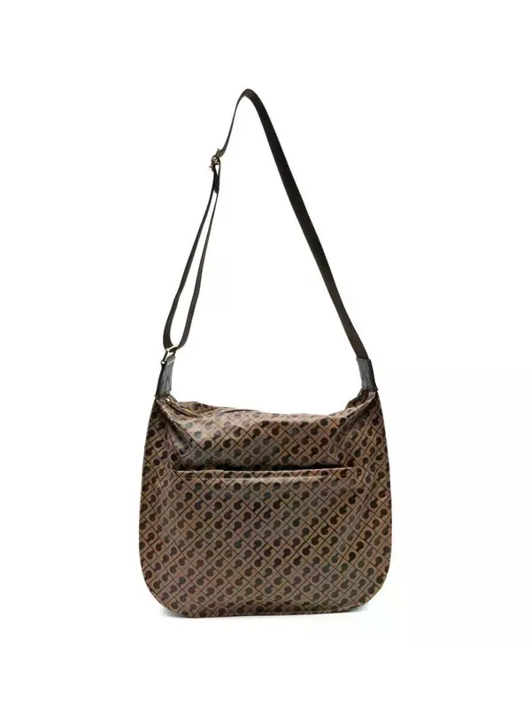GHERARDINI Monogram Print Shoulder Bag - Brown