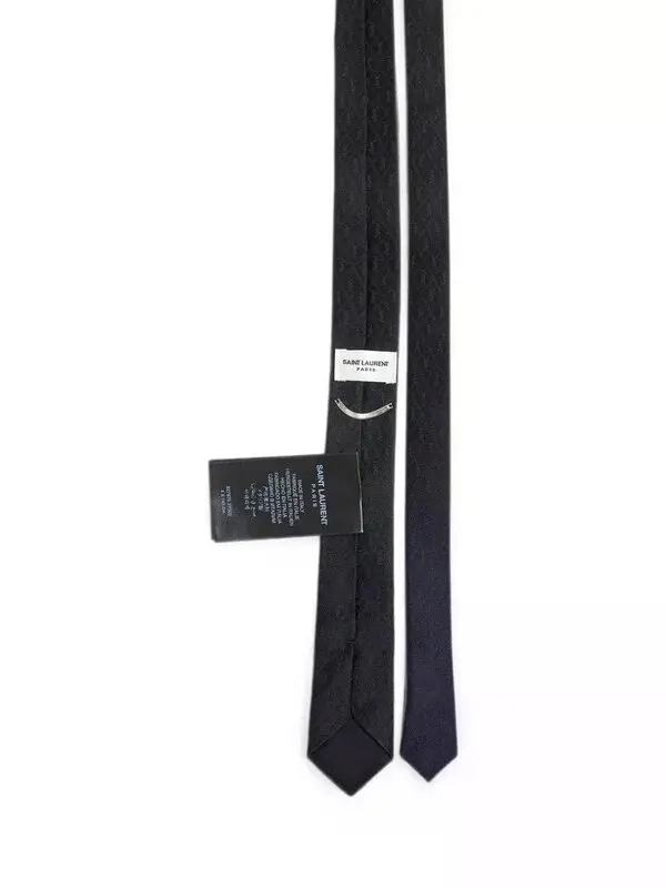 Saint Laurent Monogram Silk Tie