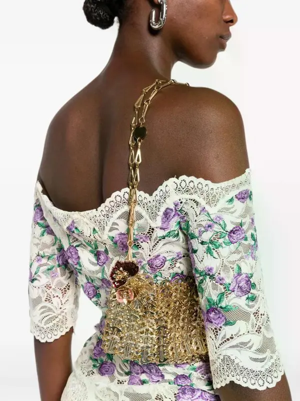 Rabanne 1969 Flower-charm Shoulder Bag