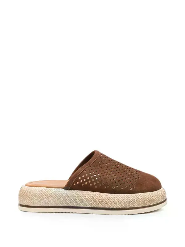 SERGIO MORETTI FIRENZE Perforated Platform Mules