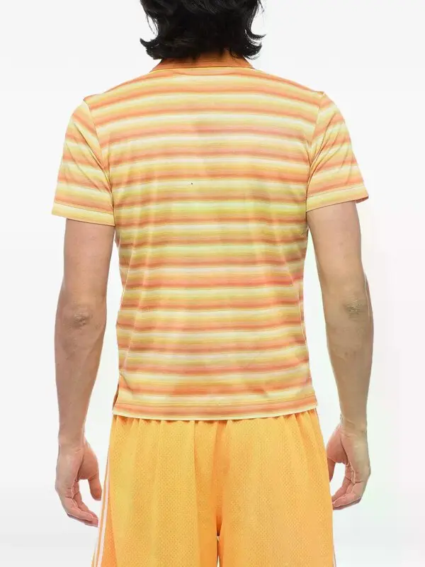 Corneliani Striped Short-sleeve Polo Shirt