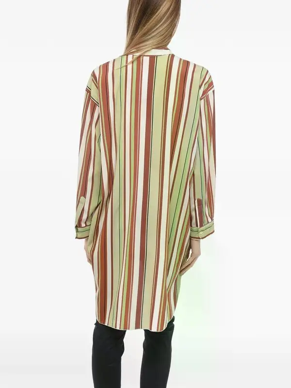 MR.MRS SHIRT Asymmetric Striped Blouse