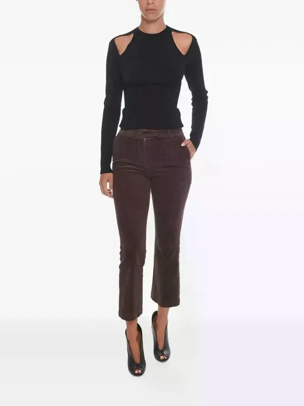 QL2 QUELLEDUE Corduroy Cropped Trousers
