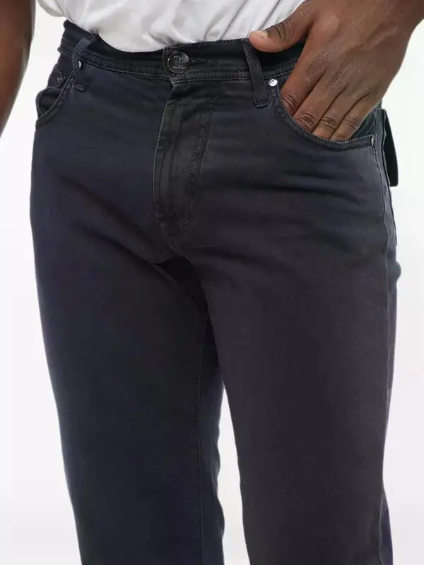 Corneliani Id Embroidered Jeans