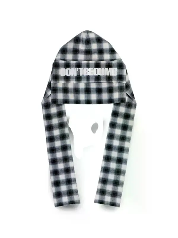 AWGE Check-print Graphic-print Durag - Black
