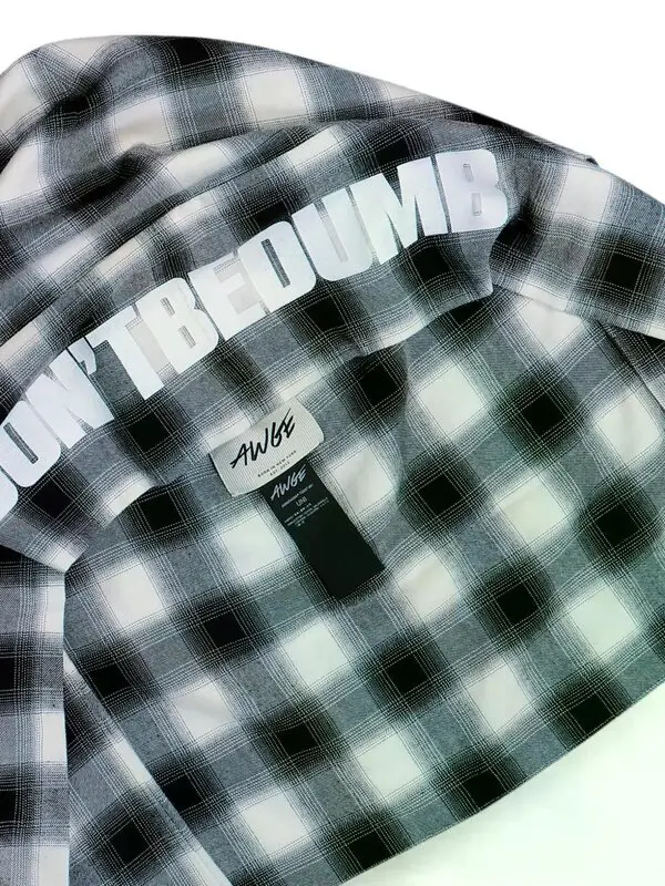 AWGE Check-print Graphic Durag
