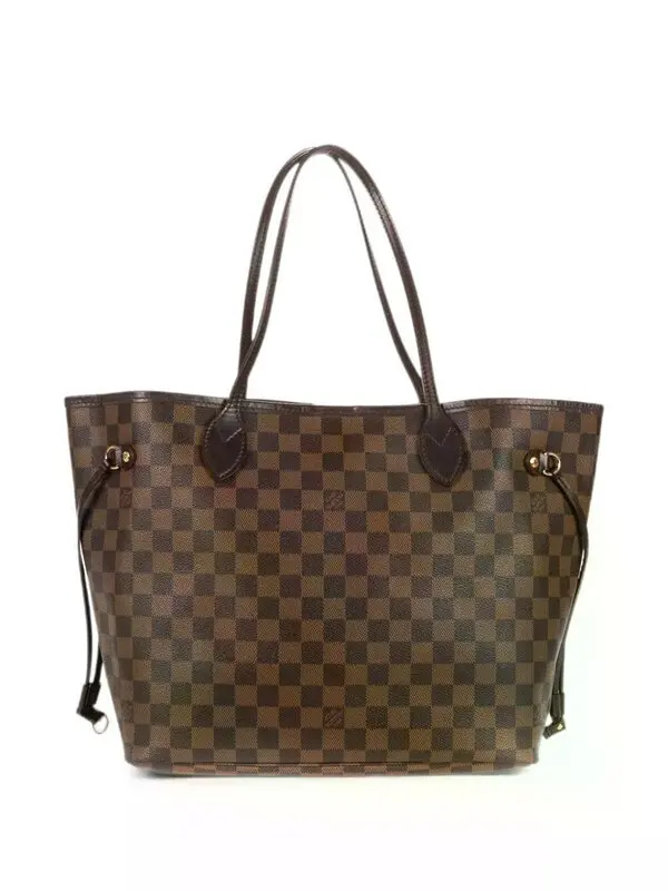 LOUIS VUITTON Neverfull Damier Ebène Tote Bag - Brown