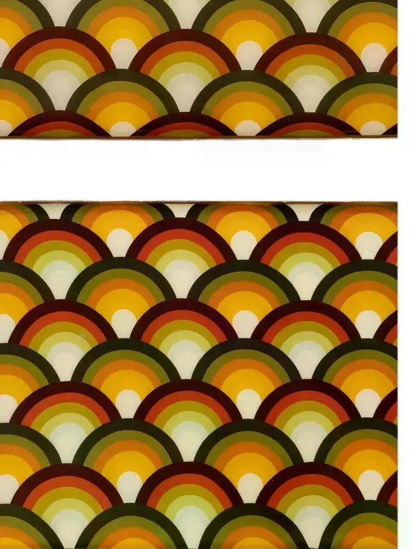 CU I SEEYOU Geometric-print Trays - Yellow