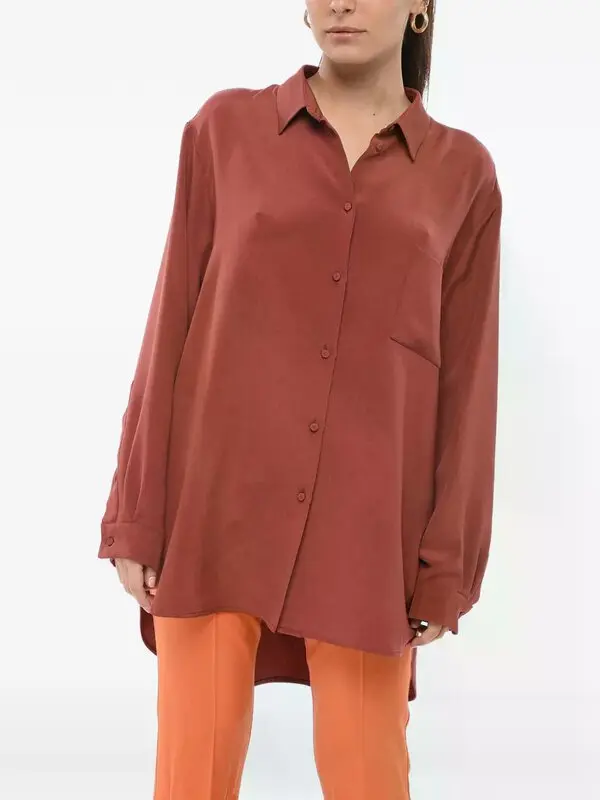SUPER BLOND Patch-pocket Shirt - Brown