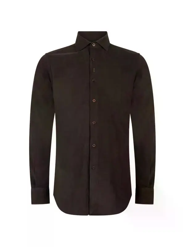 MOORER Vernale-dvn Button-down Long-sleeve Shirt