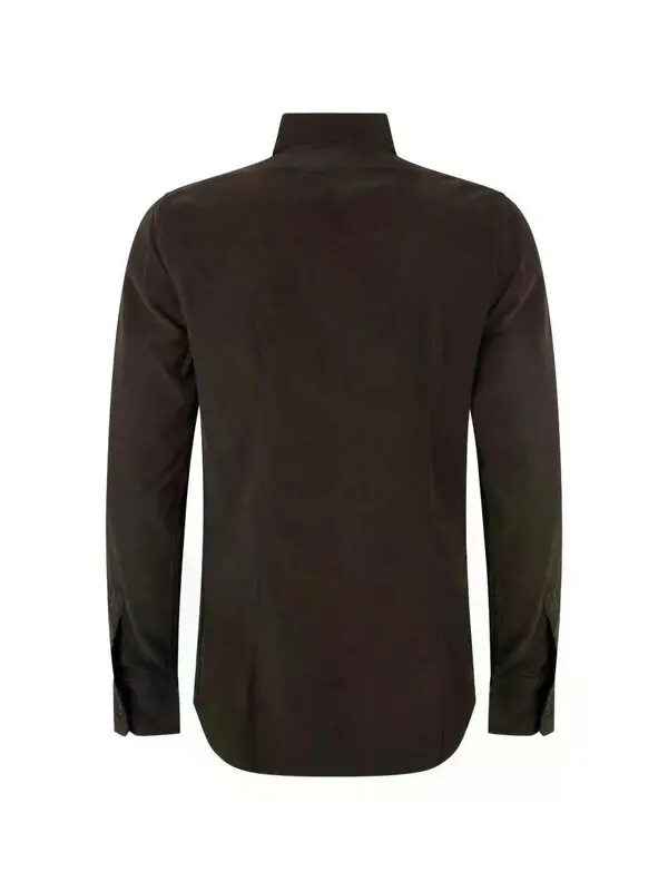 MOORER Vernale-dvn Button-down Long-sleeve Shirt