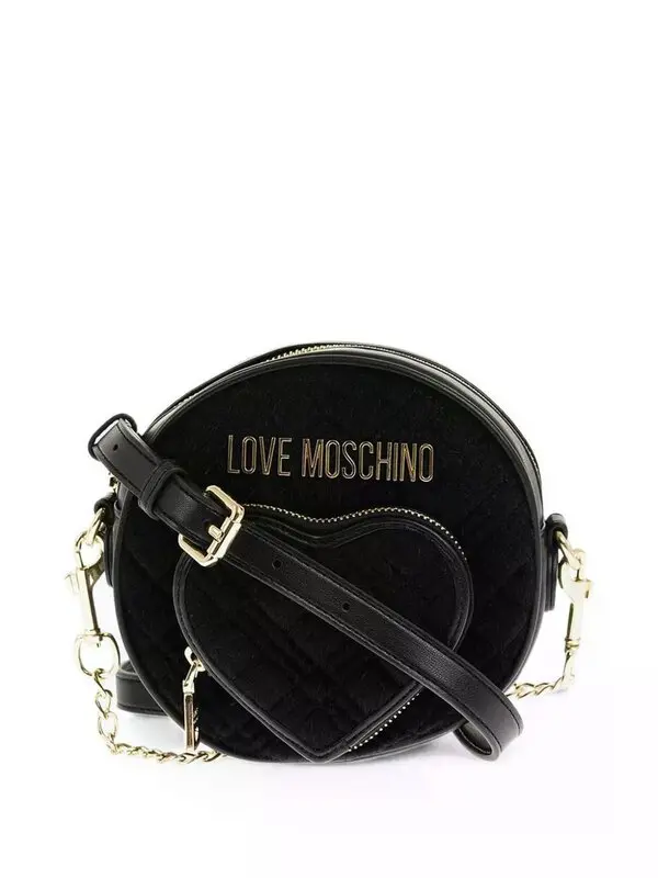 Moschino Heart Pocket Round Mini Crossbody Bag
