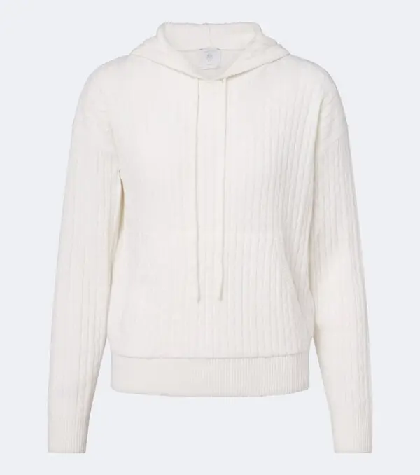 Eleventy Cable-knit Cashmere Hoodie