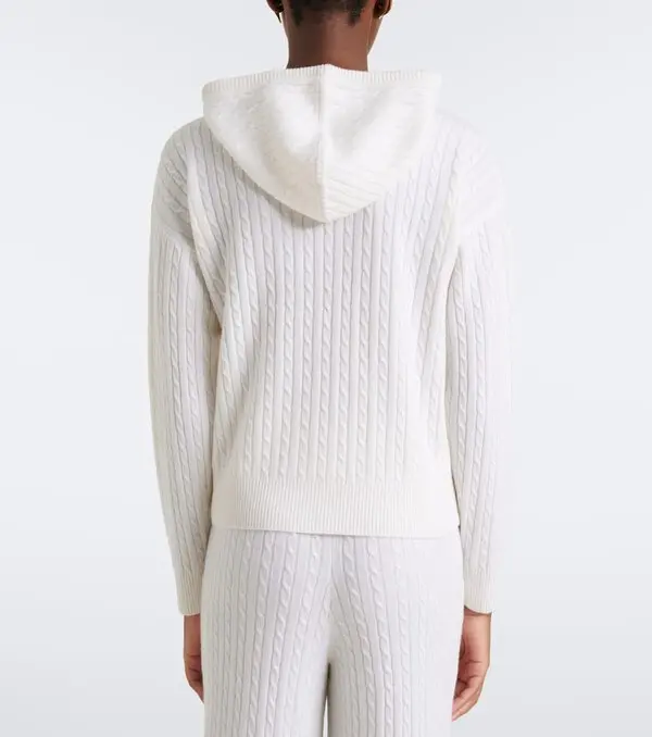 Eleventy Cable-knit Cashmere Hoodie