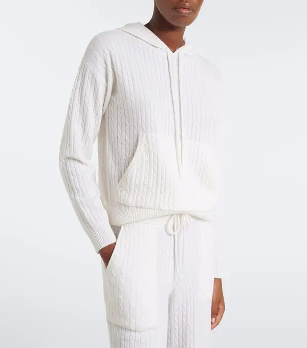 Eleventy Cable-knit Cashmere Hoodie
