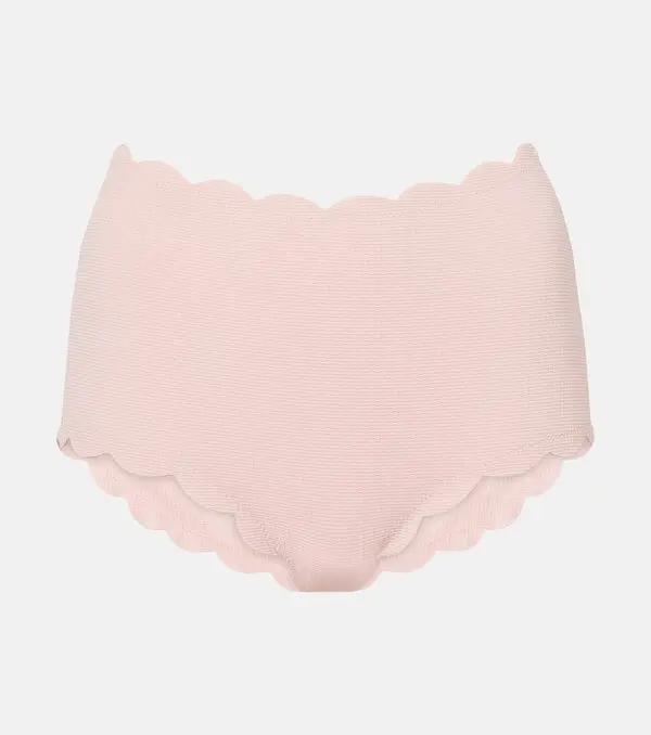 Marysia Santa Monica Scalloped Bikini Bottoms - Pink