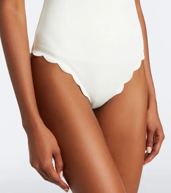 Marysia Riviera Scalloped Swimsuit - White