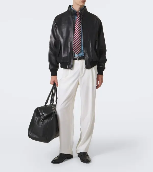Canali Leather Penny Loafers