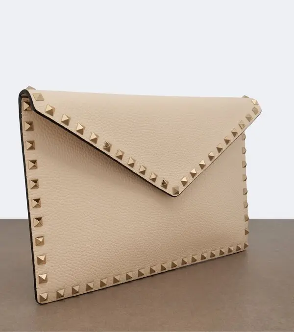 Valentino Garavani Rockstud Large Leather Pouch