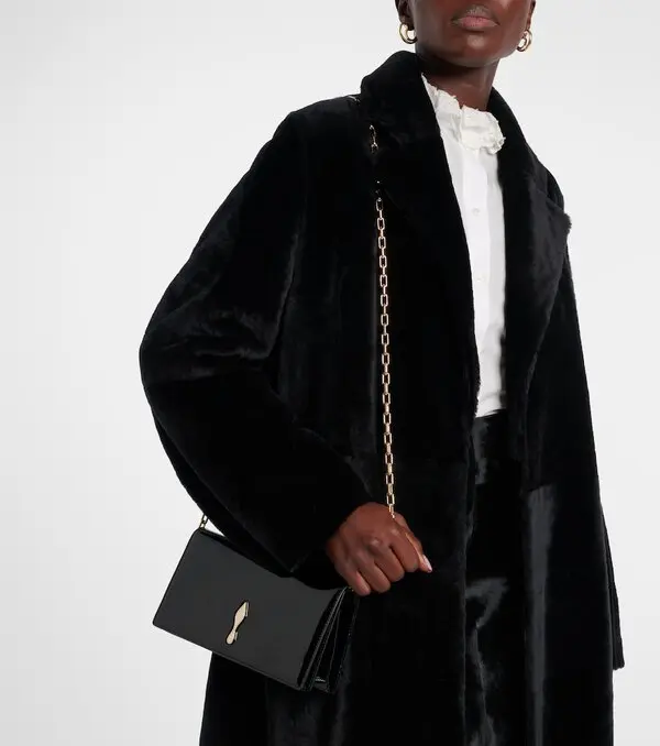 CHRISTIAN LOUBOUTIN Bettina Small Patent Leather Clutch