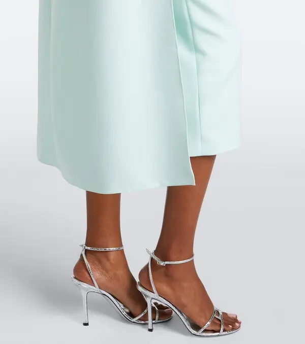 Safiyaa Oria Caped Crêpe Midi Dress