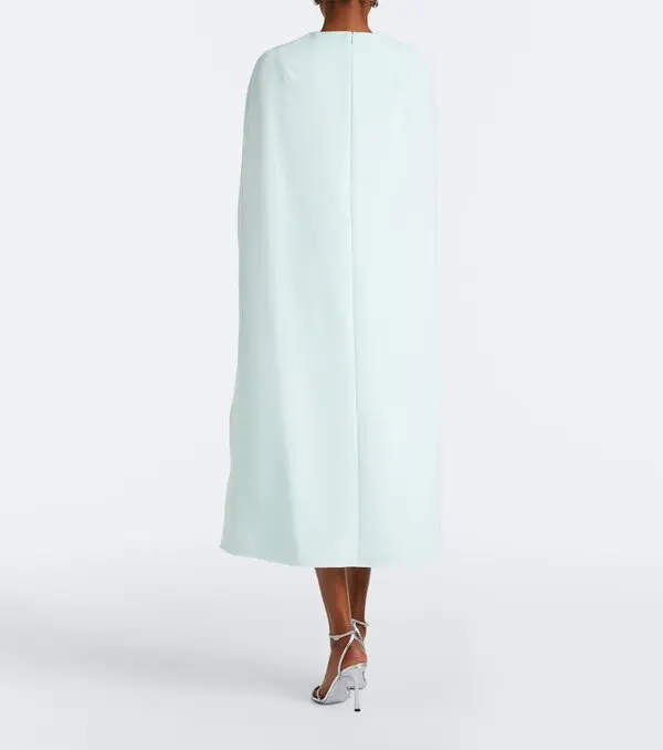 Safiyaa Oria Caped Crêpe Midi Dress