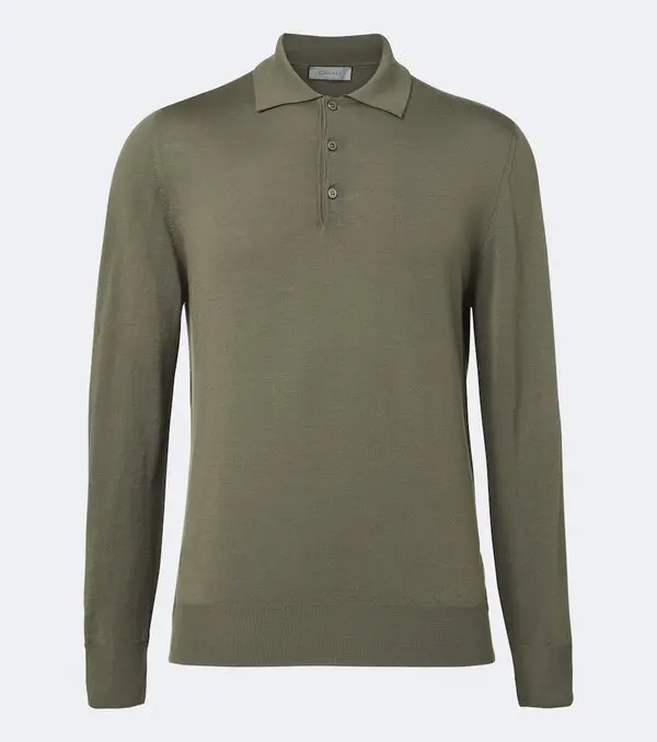 Canali Virgin Wool Polo Sweater