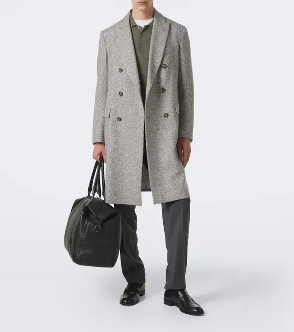 Canali Virgin Wool Polo Sweater