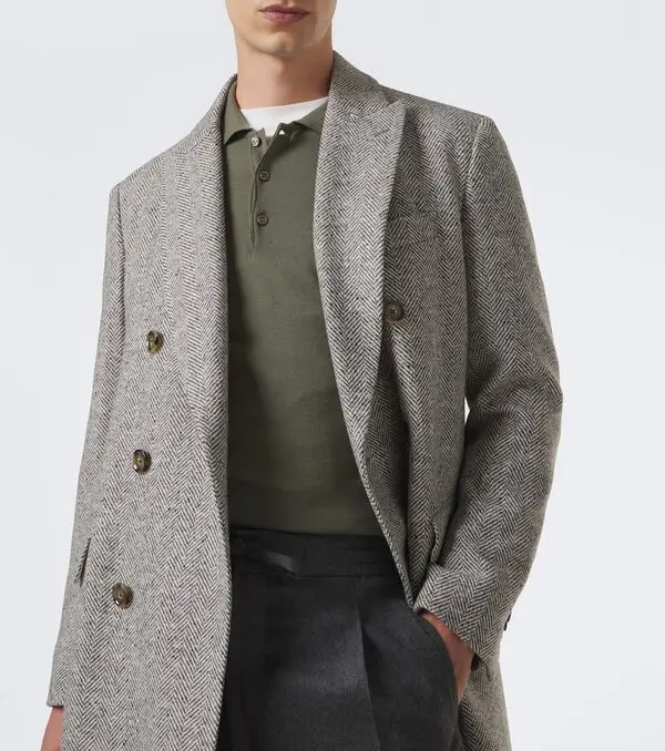Canali Virgin Wool Polo Sweater