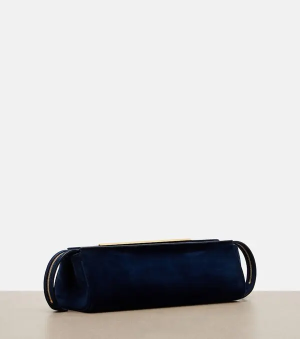 Khaite Donna Suede Clutch