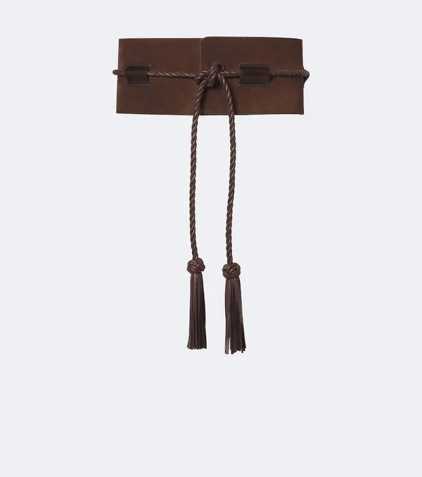DEHANCHE Déhanche Sedona Suede Corset Belt - Brown