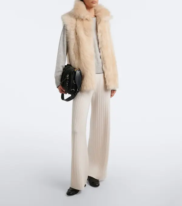 Eleventy Cashmere Cable Knit Vest - Grey