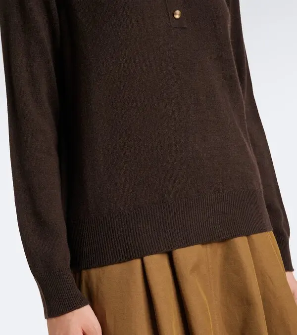 Jardin Des Orangers Tie-neck Wool And Cashmere Sweater