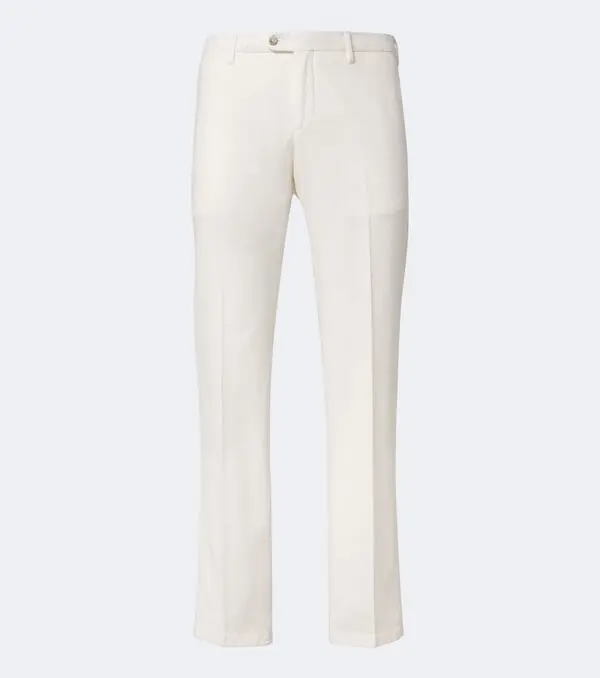 Fedeli Cotton-blend Chinos - White