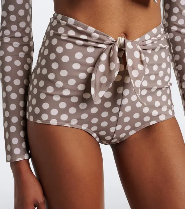 Alaïa Polka-dot Bikini - Beige