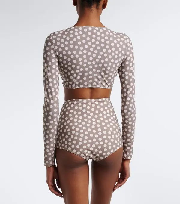 Alaïa Polka-dot Bikini - Beige