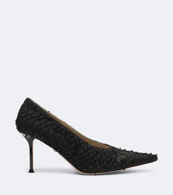 CHRISTEN Helix Leather Pumps - Black