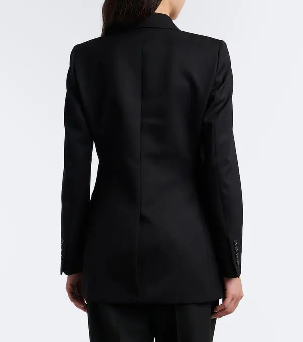 NILI LOTAN Noah Double-breasted Virgin Wool Blazer
