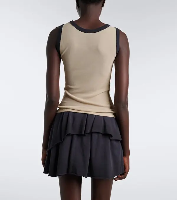 Acne Studios Printed Ribbed-knit Tank Top