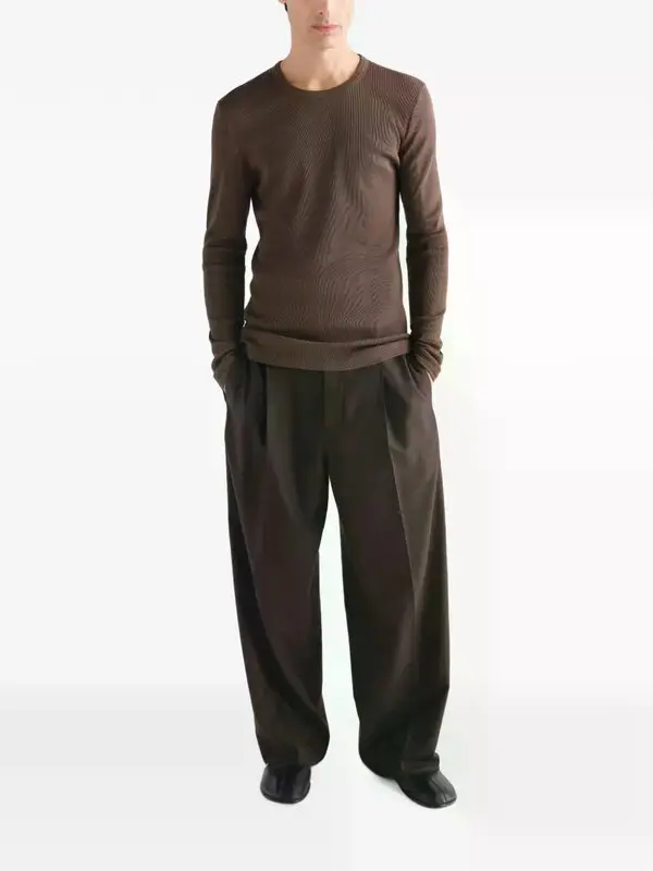 LEMAIRE Long-sleeve Top In Ribbed Jersey