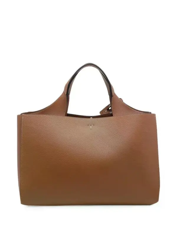 TOD'S Logo-charm Leather Tote Bag