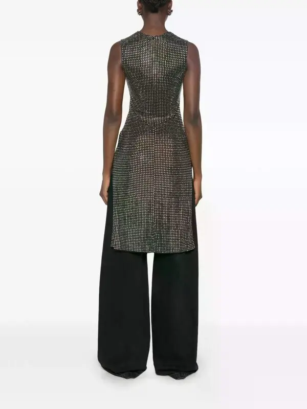 Alexander Wang Crystal-embellished Asymmetric Top