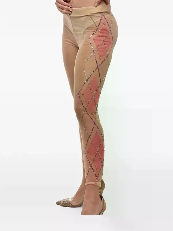 Dsquared2 Rhinestone-embellished Sheer Leggings
