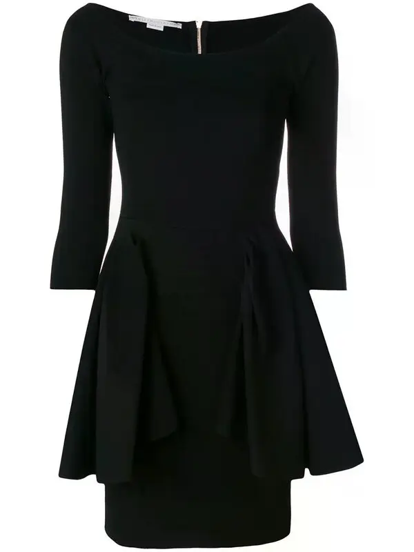 Stella McCartney Ruffle Detail Dress - Black