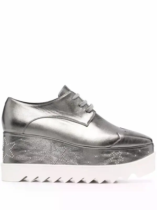 Stella McCartney Elyse Glitter Platform Shoes